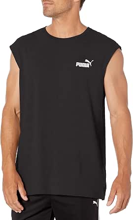 Amazon.com: PUMA Men's Essentials Sleeveless Tee, Black-AH23, Large ...