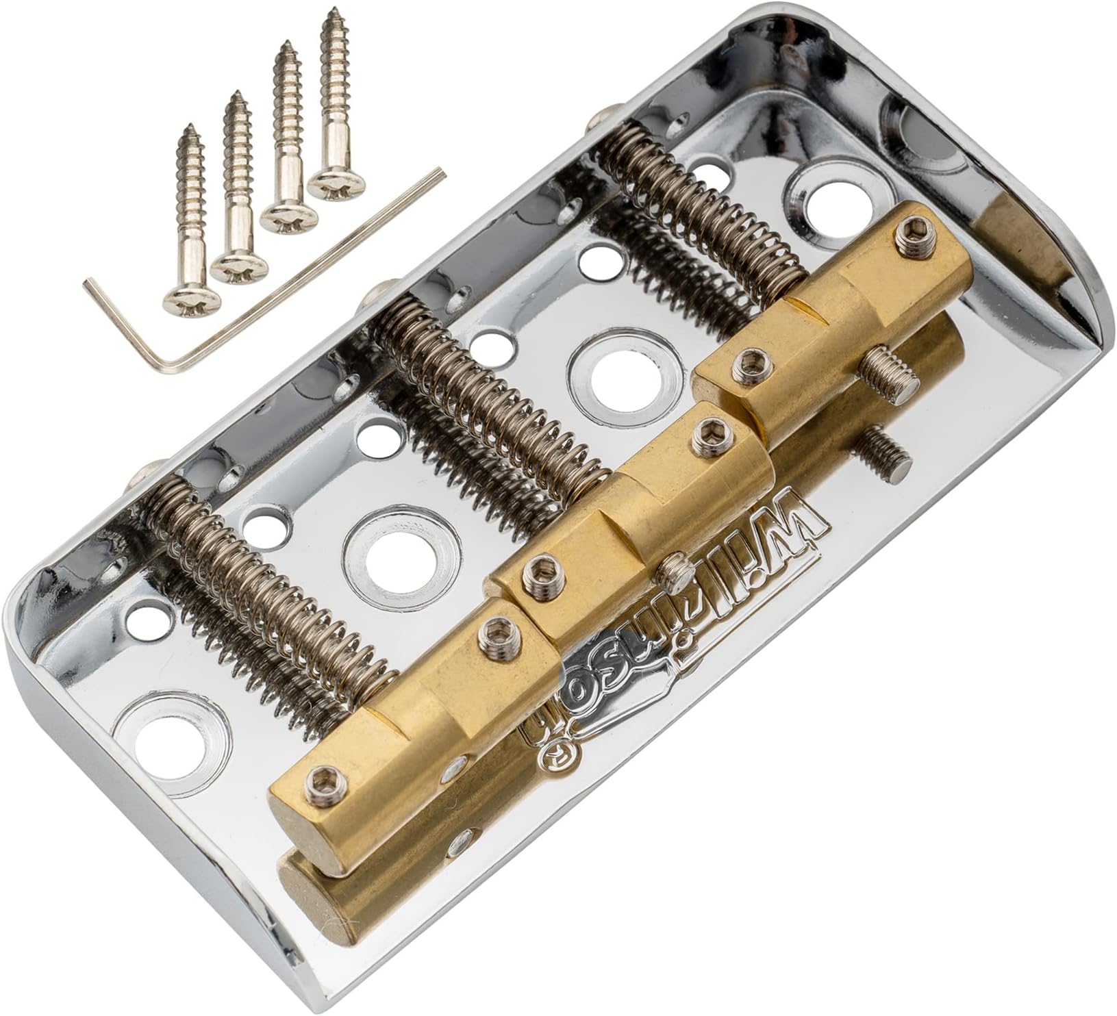 Wilkinson WTBS Short Telecaster Bridge Compensated Brass Saddles for ...