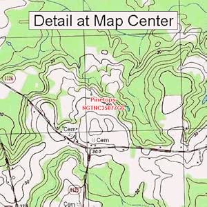 Amazon.com : USGS Topographic Quadrangle Map - Pinetops, North Carolina ...