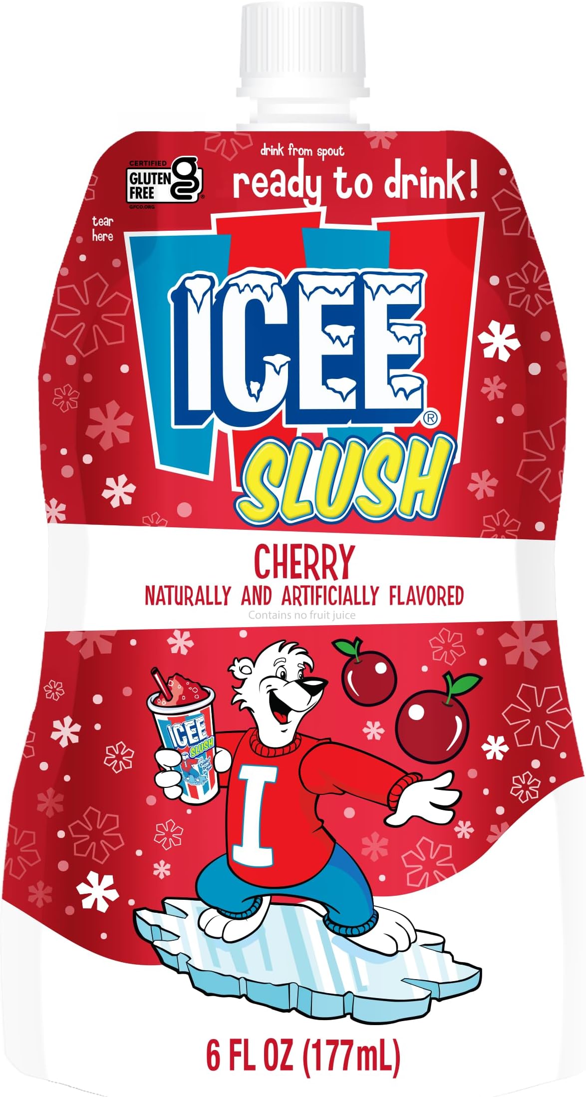 Amazon.com : Icee Slush Frozen Fruit Drink Pouches - Just Freeze ...