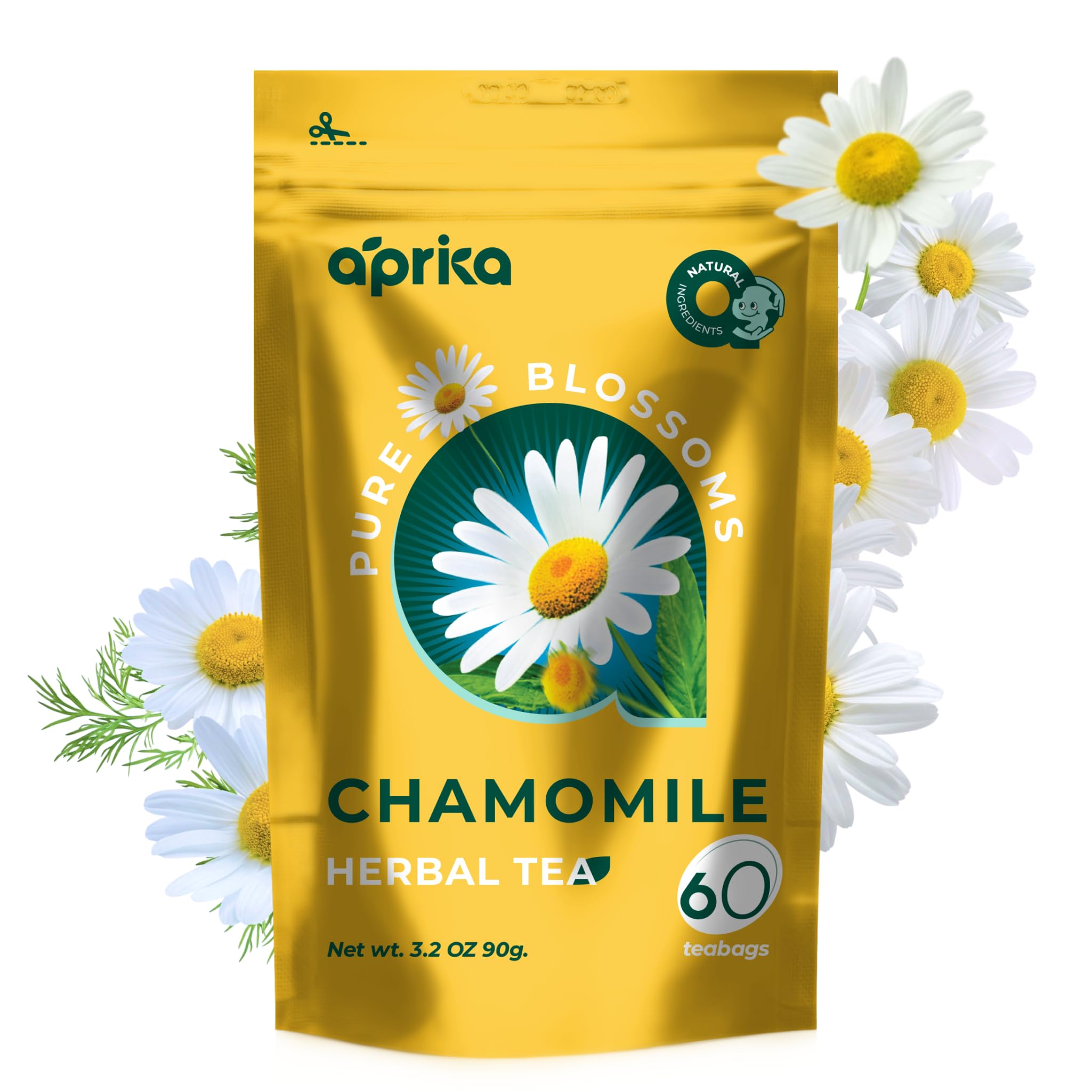 Amazon.com : 100% Pure Chamomile Tea - Only Flowers without Stems ...