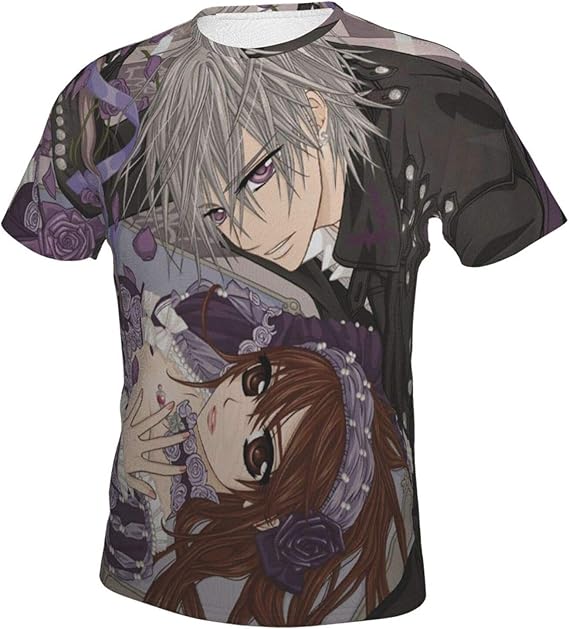Amazon.com: ZDLGMTD Vampire Knight Men's T Shirt 3D Print O-Neck Short ...