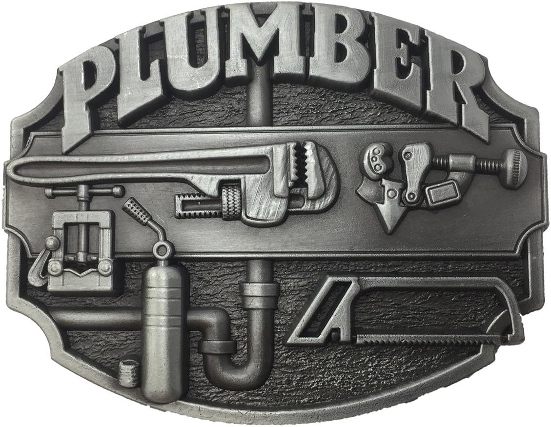 Amazon.com: LAXPICOL American Western Cowboy Plumber Tool Belt Buckle ...