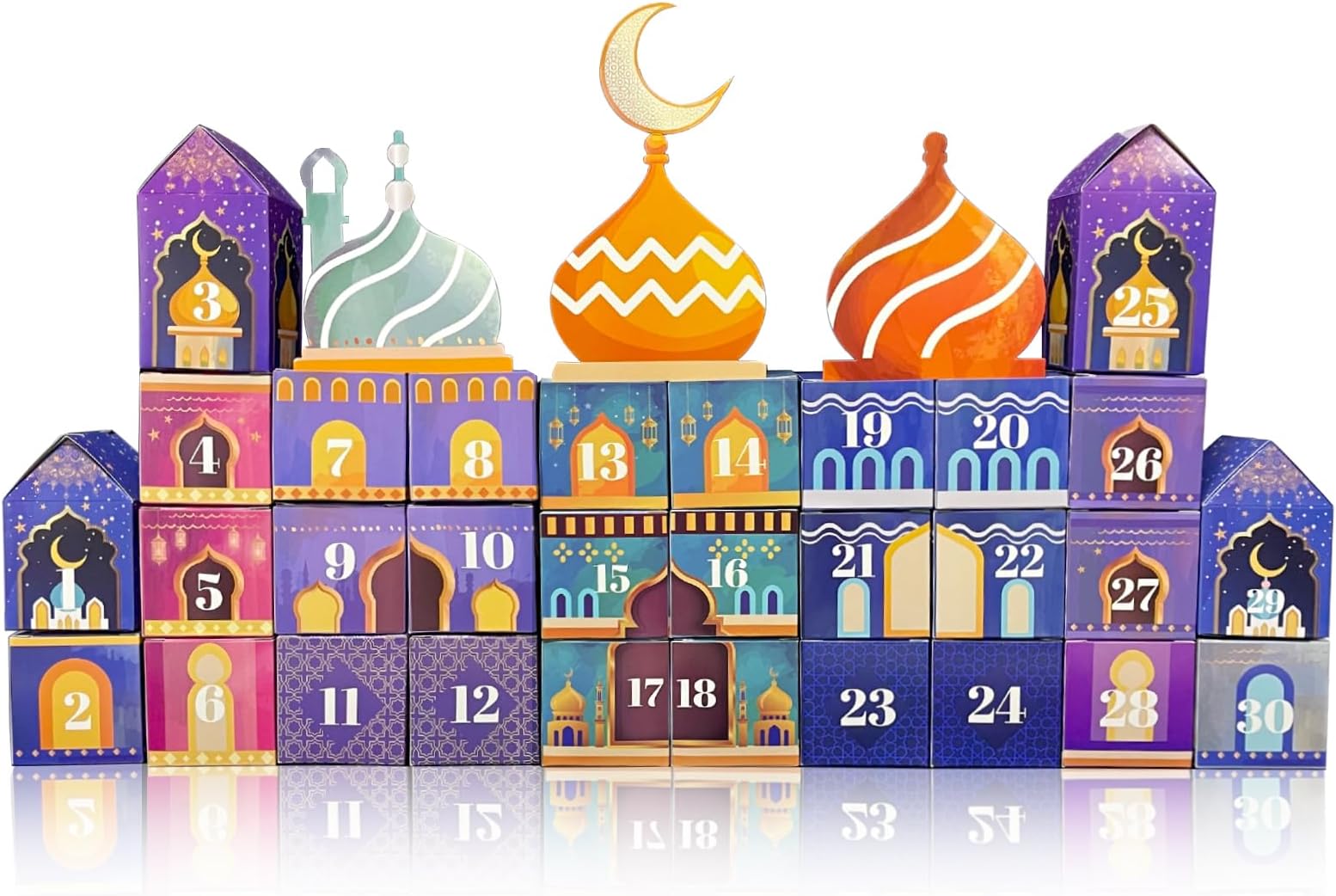 Herz & Heim® DIY Ramadan Kalender mit Wunschnamen (Blumen) : Amazon.de ...