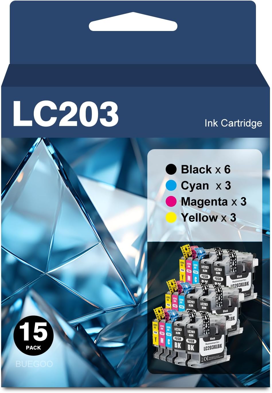 Amazon.com: BUEGOO LC203XL LC203 LC201XL LC201 High Yield Ink Cartridge ...
