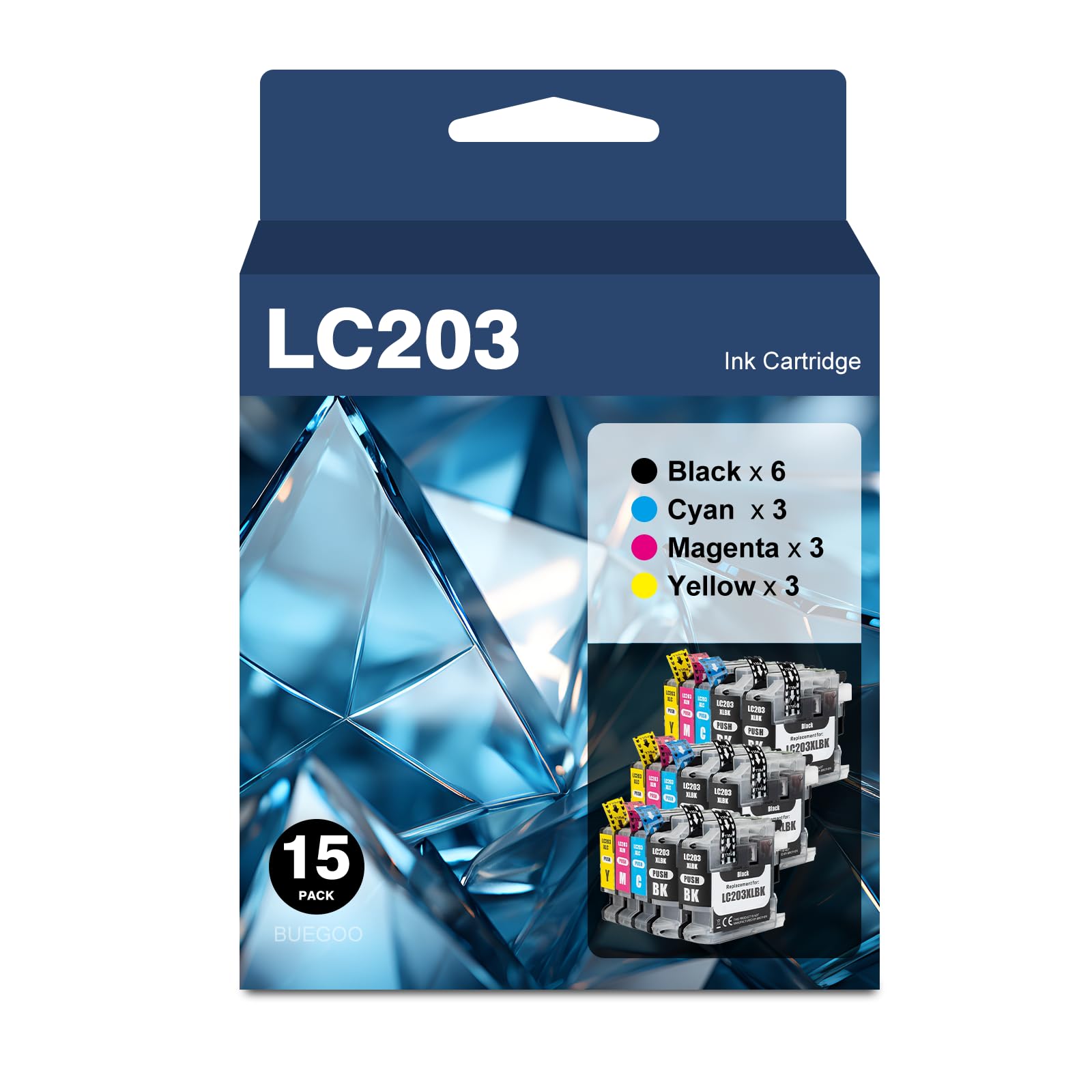 Amazon.com: BUEGOO LC203XL LC203 LC201XL LC201 High Yield Ink Cartridge ...