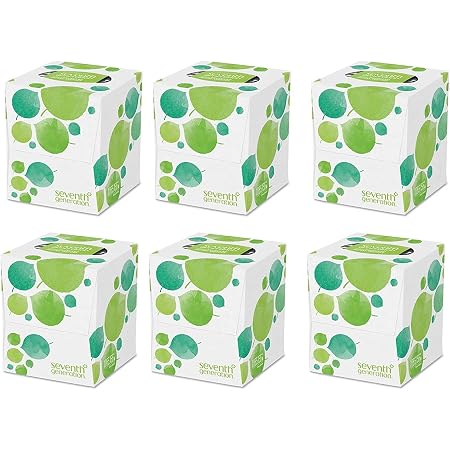 Amazon.com: Seventh Generation Facial Tissue, 2-Ply Sheets, 85-Count ...