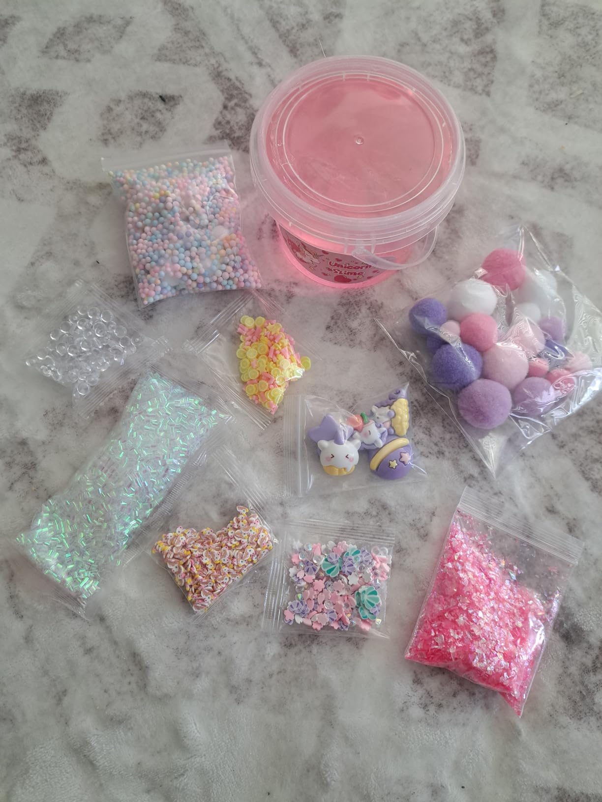 10 FL OZ Panda Clear Slime Bucket, Big Slime Kit with Slime Clay, Slime ...