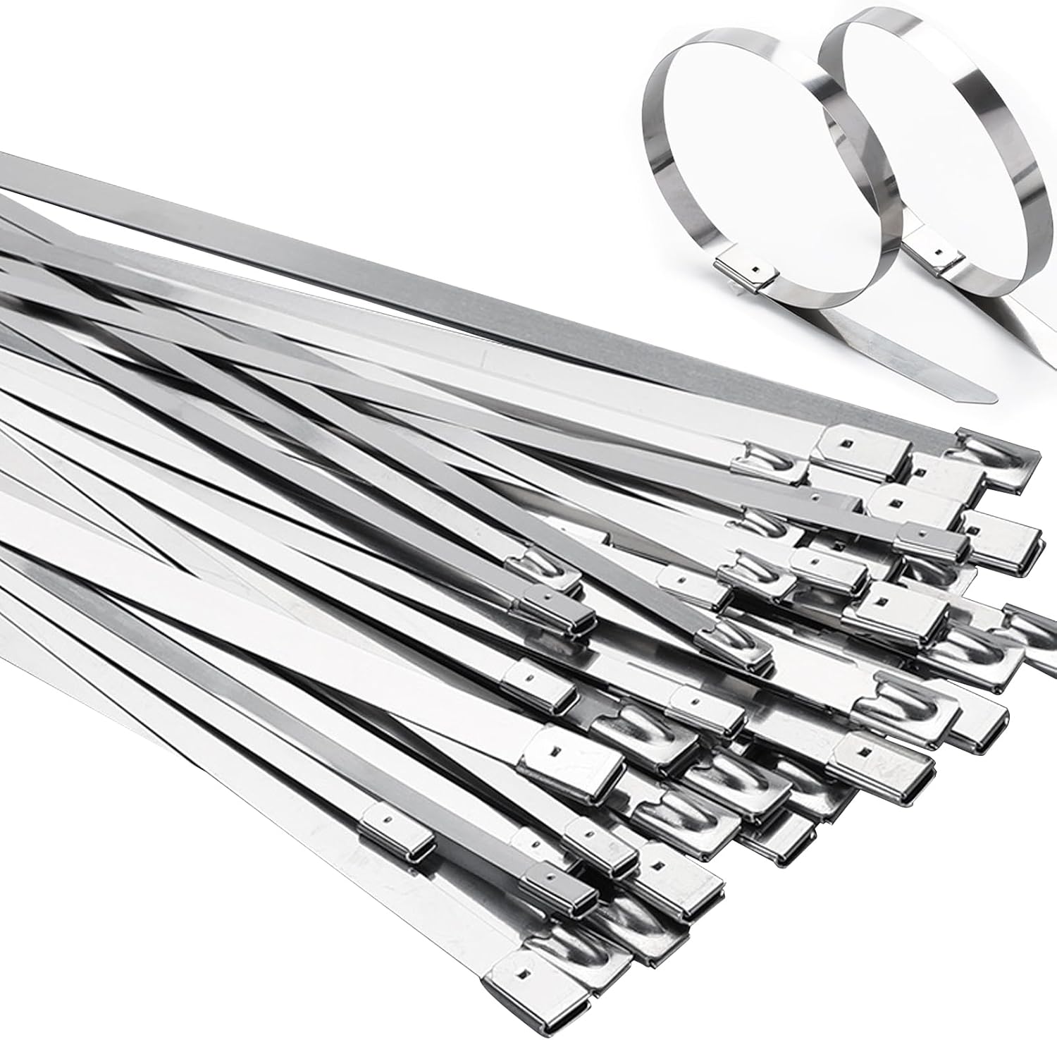 Fascette Elettricista Metalliche Autobloccanti da 100 pezzi ...