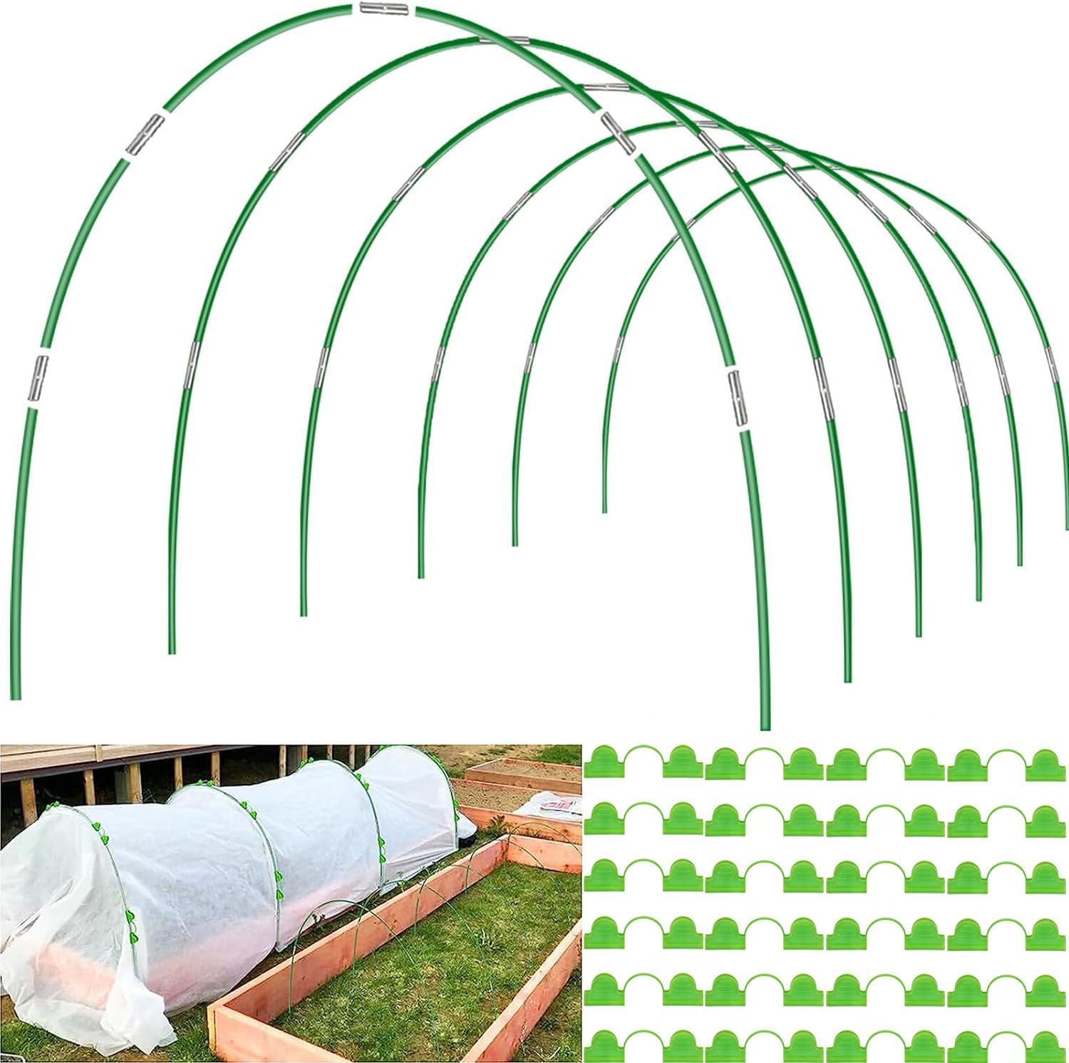 Amazon.com : Gardener's Supply Company Extra Tall Hoops for Garden ...