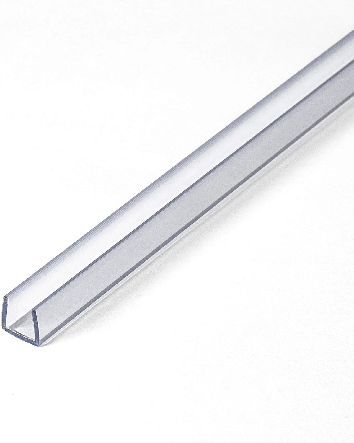 Outwater Plastics 141-Cl Clear 1/4'' Rigid Vinyl Clear Plastic U ...