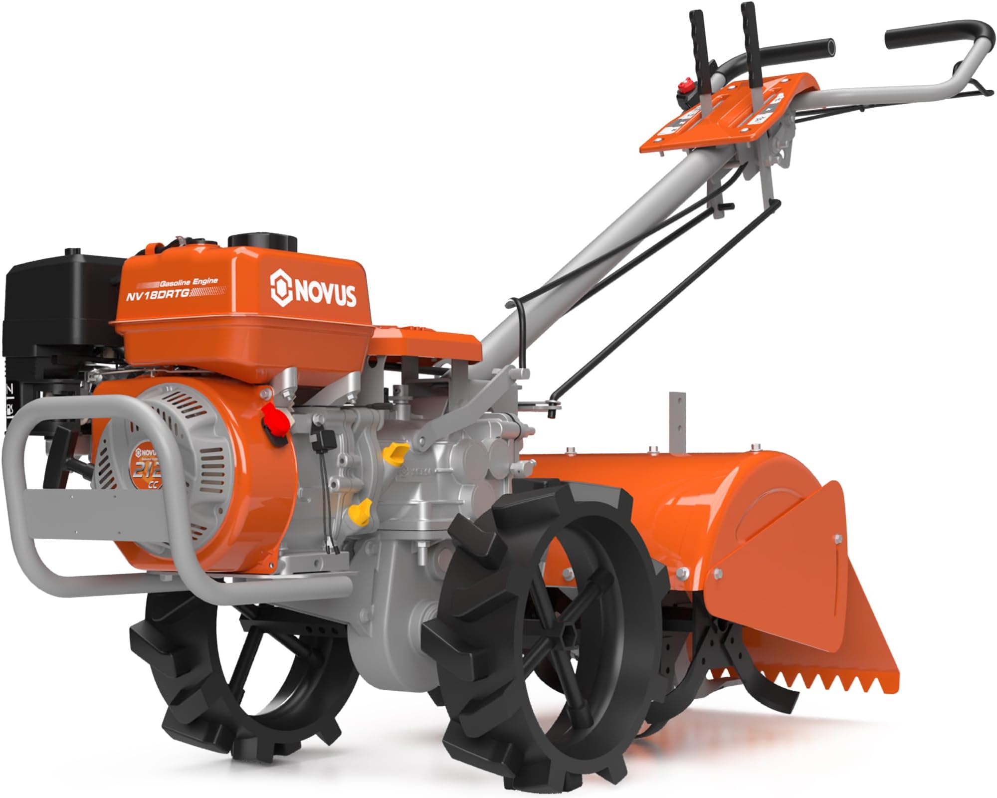 Amazon.com : NOVUS18-Inch 212cc Dual Direction Rear Tine Tiller, Full ...