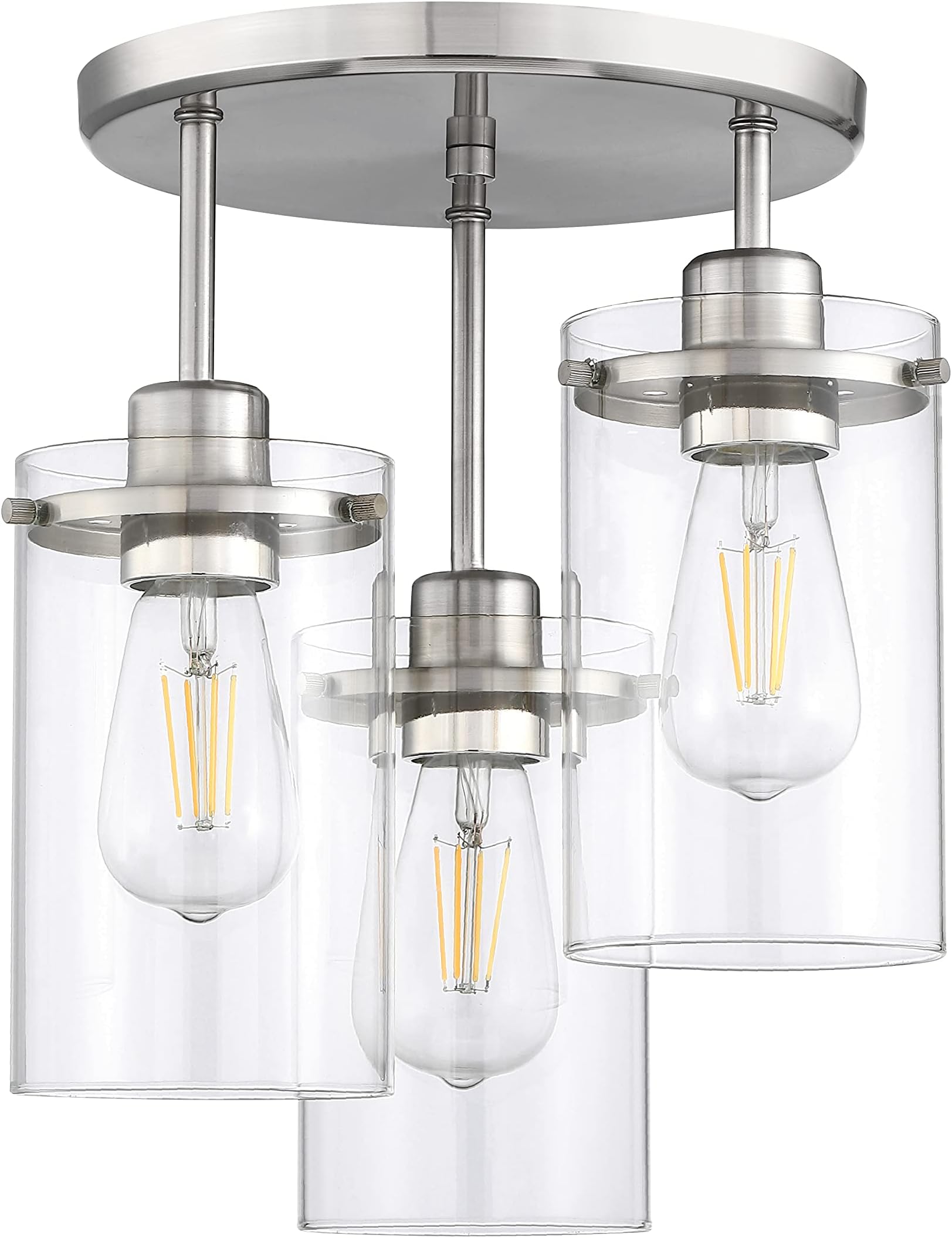 Light Fixtures for Dining Room Ceiling, 6-Light Semi Flush Mount ...