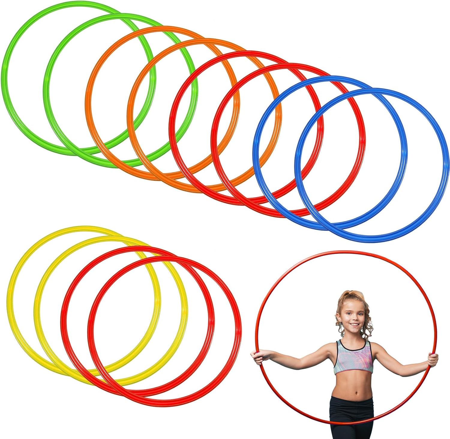 Amazon.com: Libima Obstacle Course Ring Set Exercise Hoop Large Hoop ...