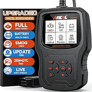 ANCEL AD530 OBD2 Scanner with Battery Tester Diagnostic Tool Universal ...