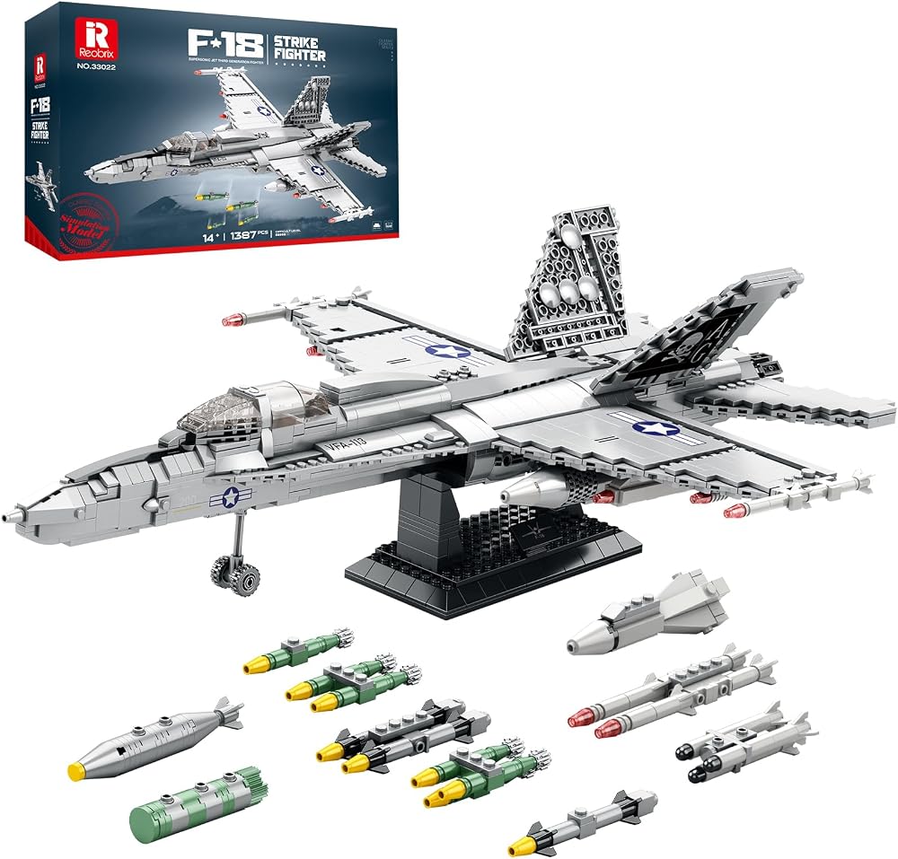Reobrix F-18 Fighter Jet Building Sets for Adults, Sri Lanka | Ubuy