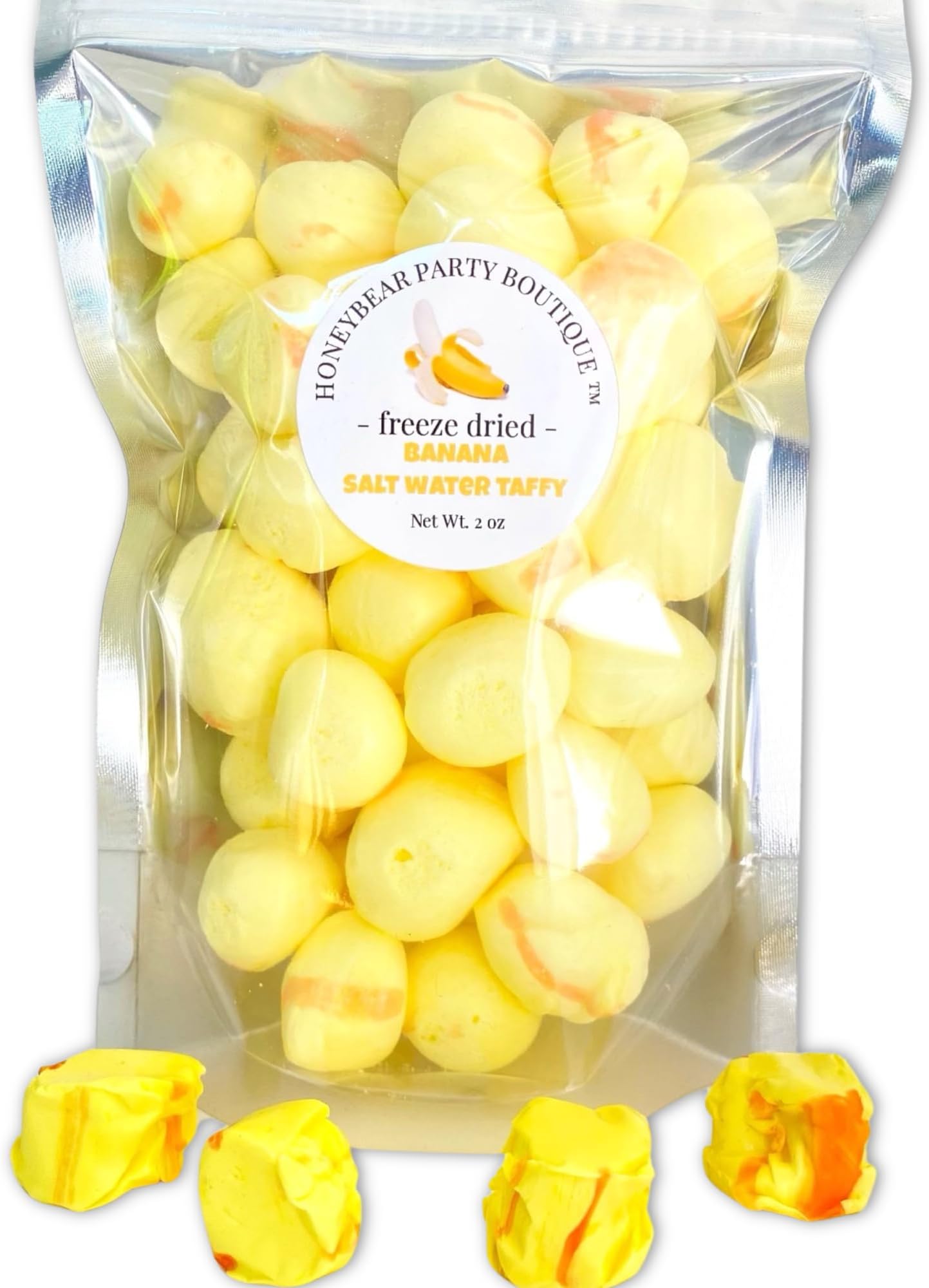 Amazon.com : Freeze Dried Strawberry Banana Taffy Candy 2 oz ...