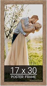 Amazon.com - wallsthatspeak 17x30 Brown Barnwood Picture Frame for ...