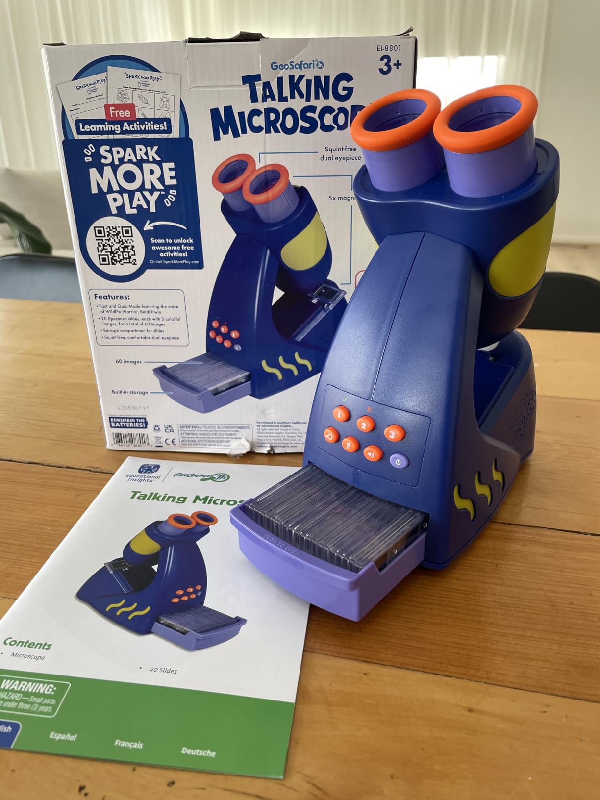 Educational Insights GeoSafari Jr. Talking Microscope, Asian ...