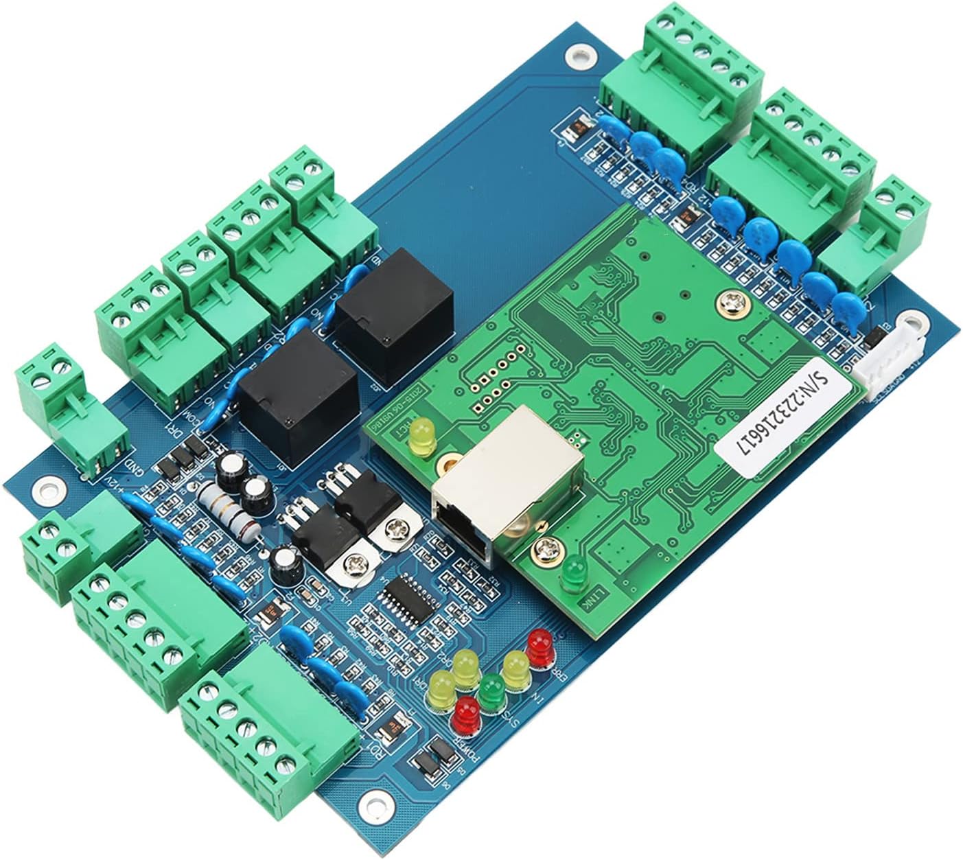 Amazon.com : Access Control Board System, 2 Door Access Controller PCB ...