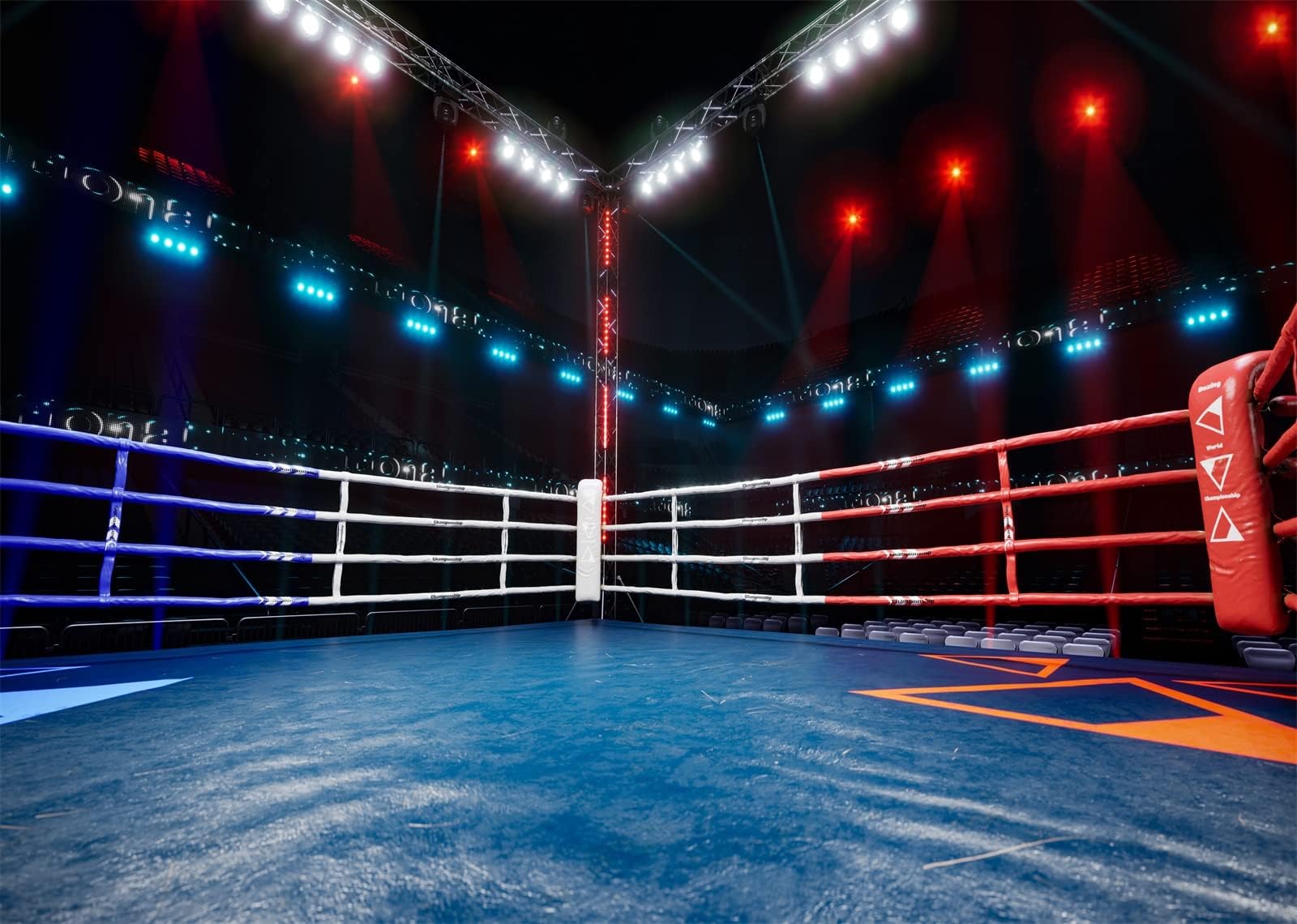 Amazon.com : LYLYCTY Boxing Ring Backdrops for Photography 10x10ft ...