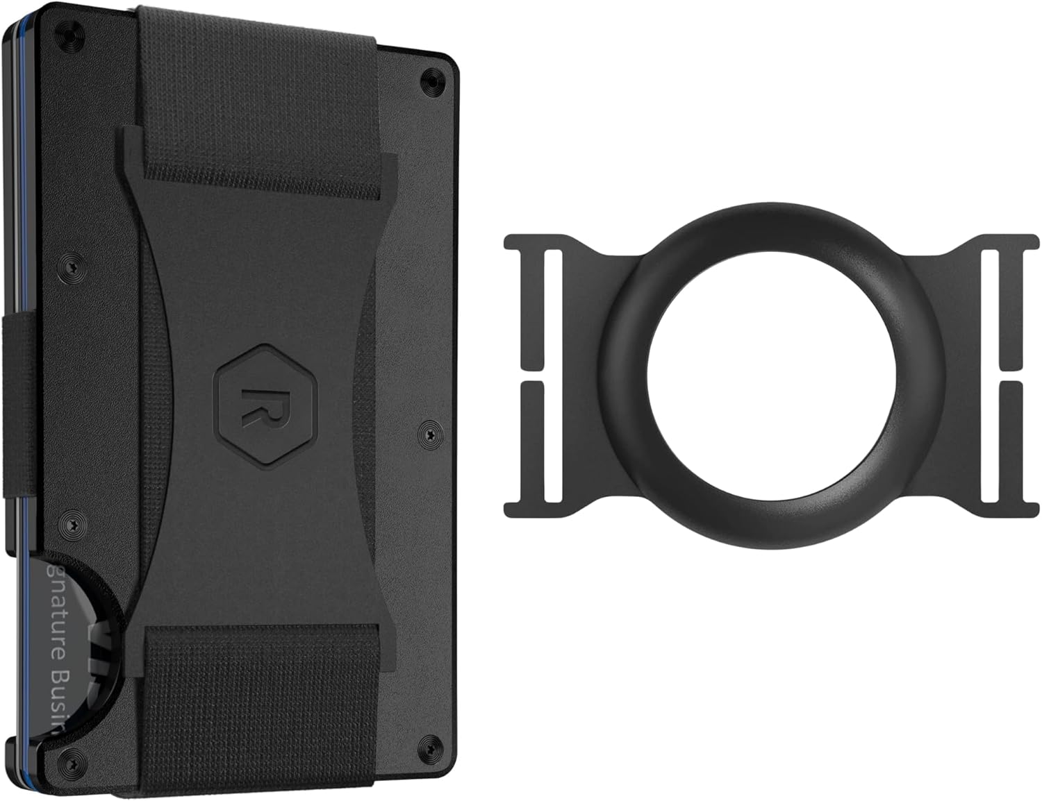 The Ridge EDC Bundle: The Ridge Matte Black Cash Strap Wallet for Men ...
