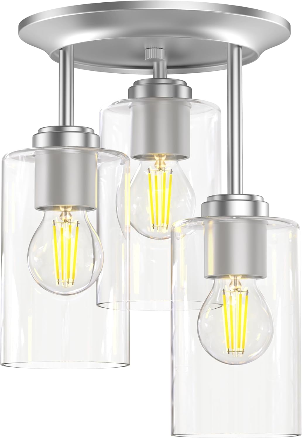 Zonpozon Ceiling Light Fixture, Semi Flush Mount Ceiling Light Fixture ...