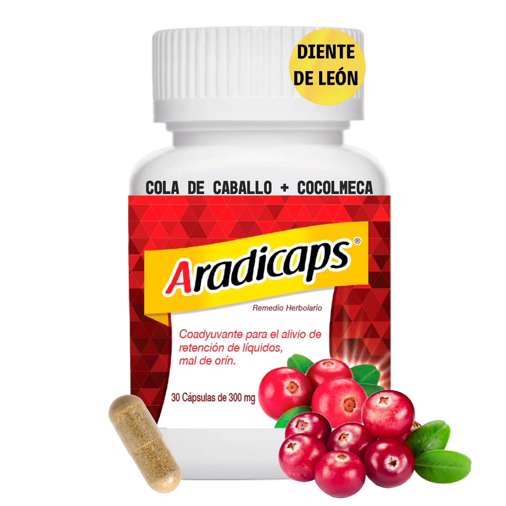 Aradicaps Remedio Herbolario con Extracto de Arandano Diente de Leon ...