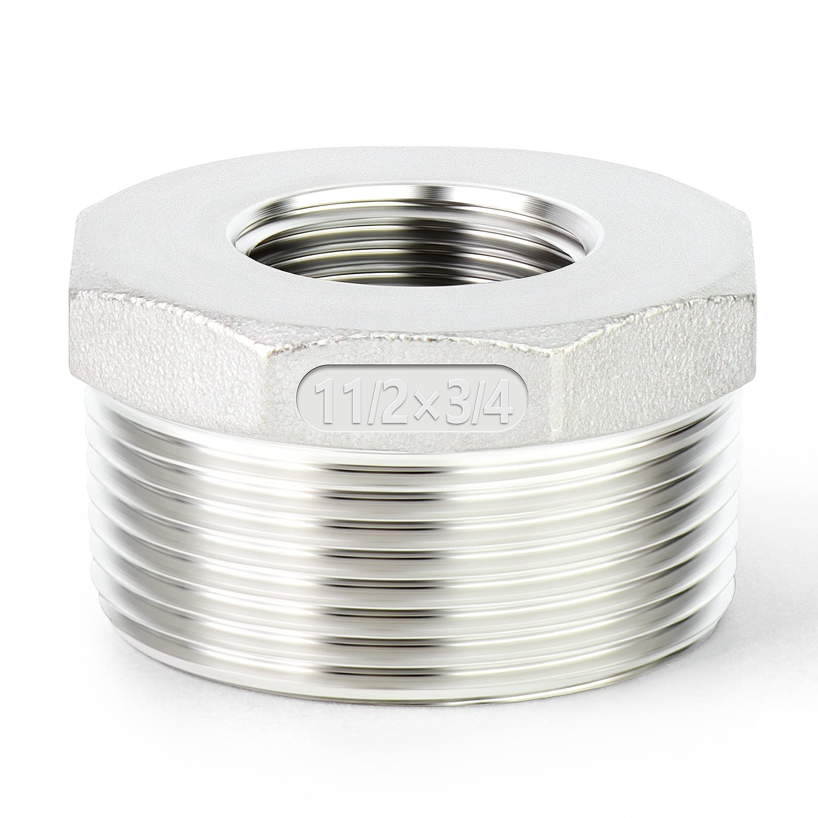 Snapklik.com : TAISHER 2PCS 304 Stainless Steel Reducer Hex Bushing