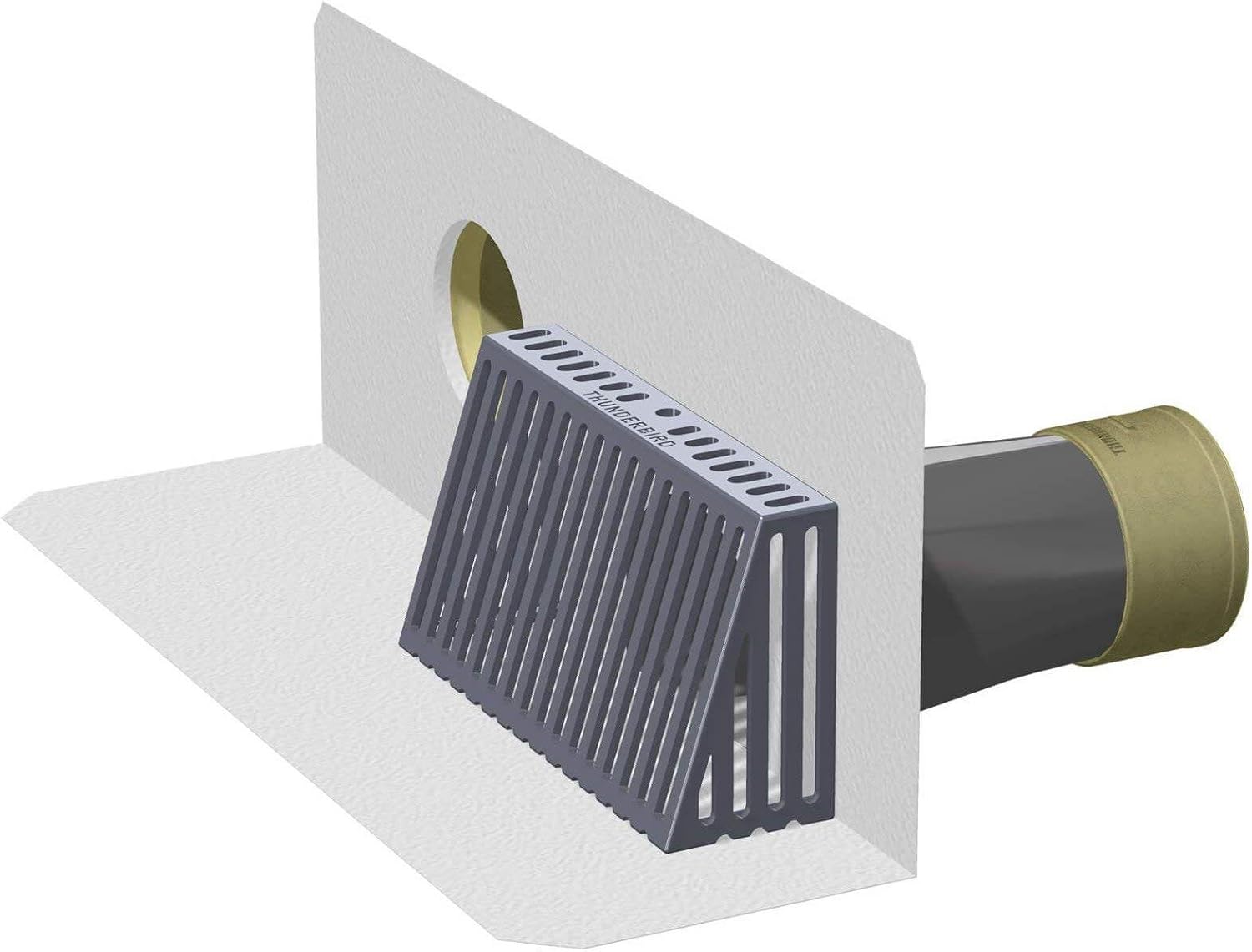 The TPO-Clad Stainless Steel Through Wall Parapet Drain with Overflow ...