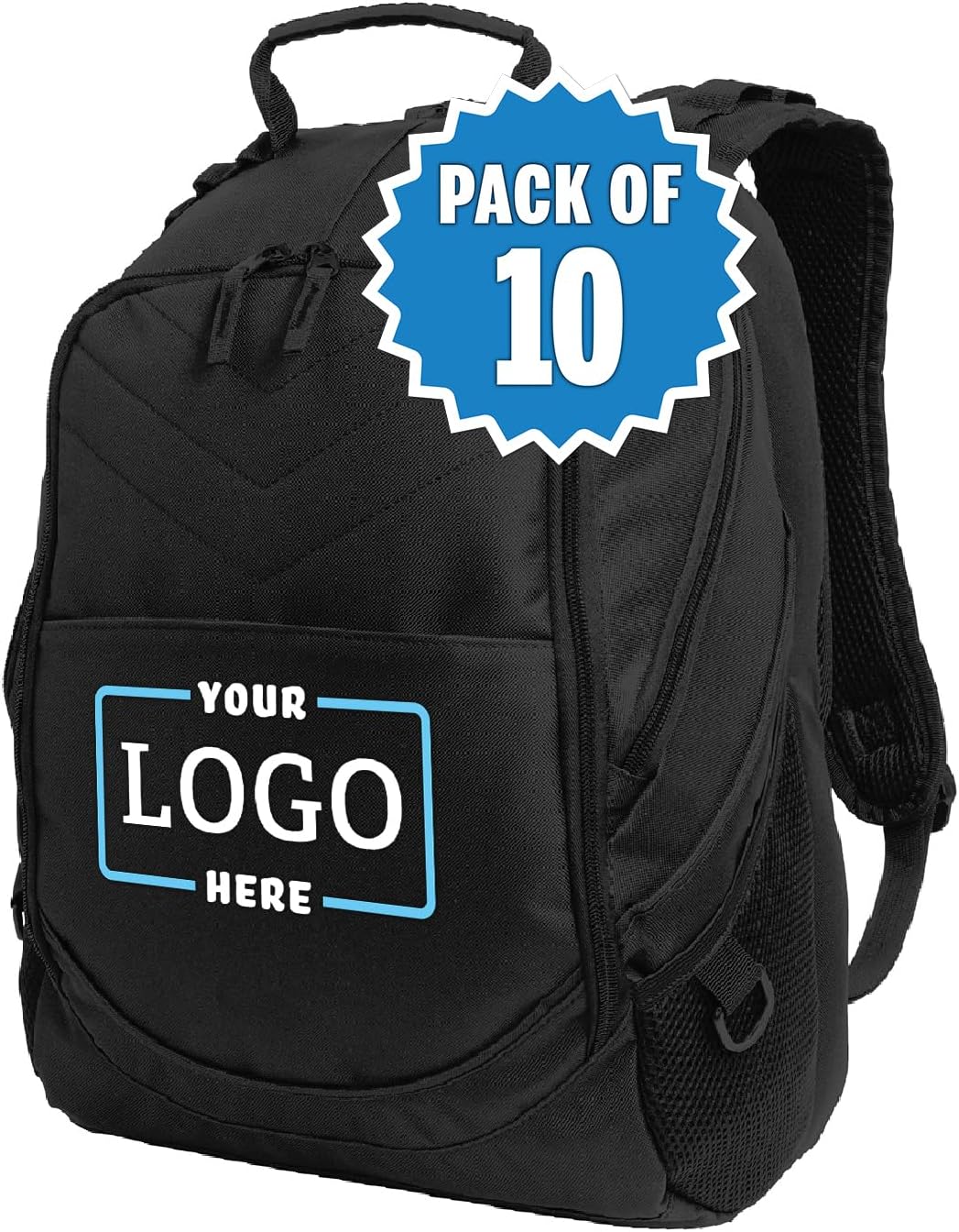 Amazon.com: Personalized Embroidered Computer Backpack, Black, 10 Pack ...