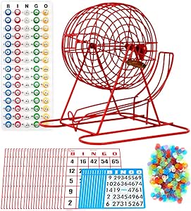 Amazon.com: Regal Bingo Professional Bingo Game Set with 11" Wheel Cage ...