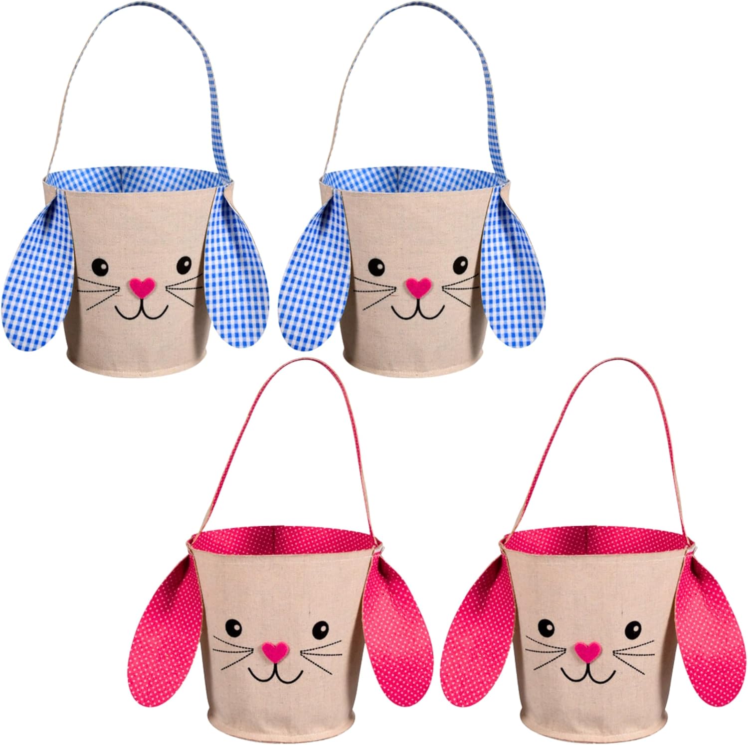Amazon.com: BFL Easter Bunny-Shaped Baskets, 9.5x8x12.5 Inches Easter ...