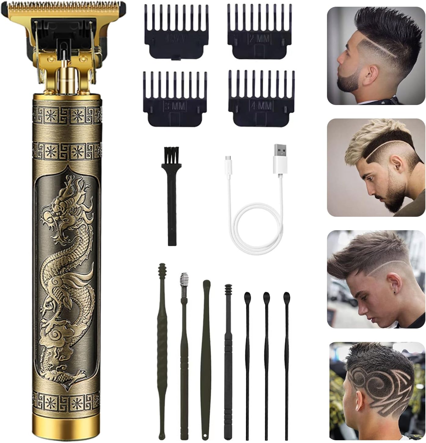 Amazon.com: soieho Hair Clippers, Cordless Hair Trimmer Rechargeable ...