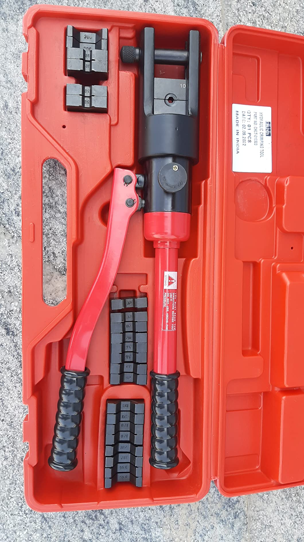 Calter 16 Ton Manual Hydraulic Cable Crimping Plier Tool Kit (10-300 mm ...