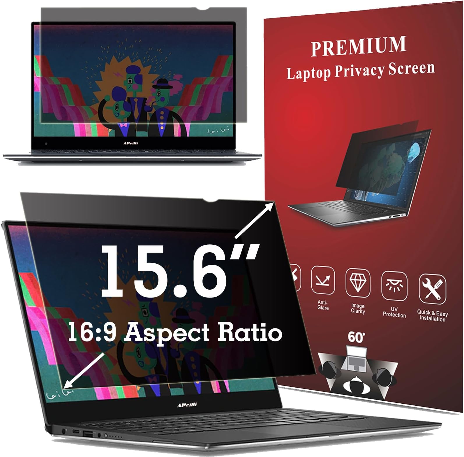 Amazon.com: APeiSi 20 Inch Privacy Screen Filter for Computer ...