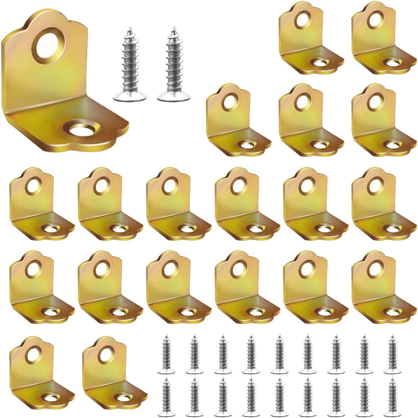 Small Brackets, 8PCS L Brackets, Small L Shaped Brackets, yeestone ...