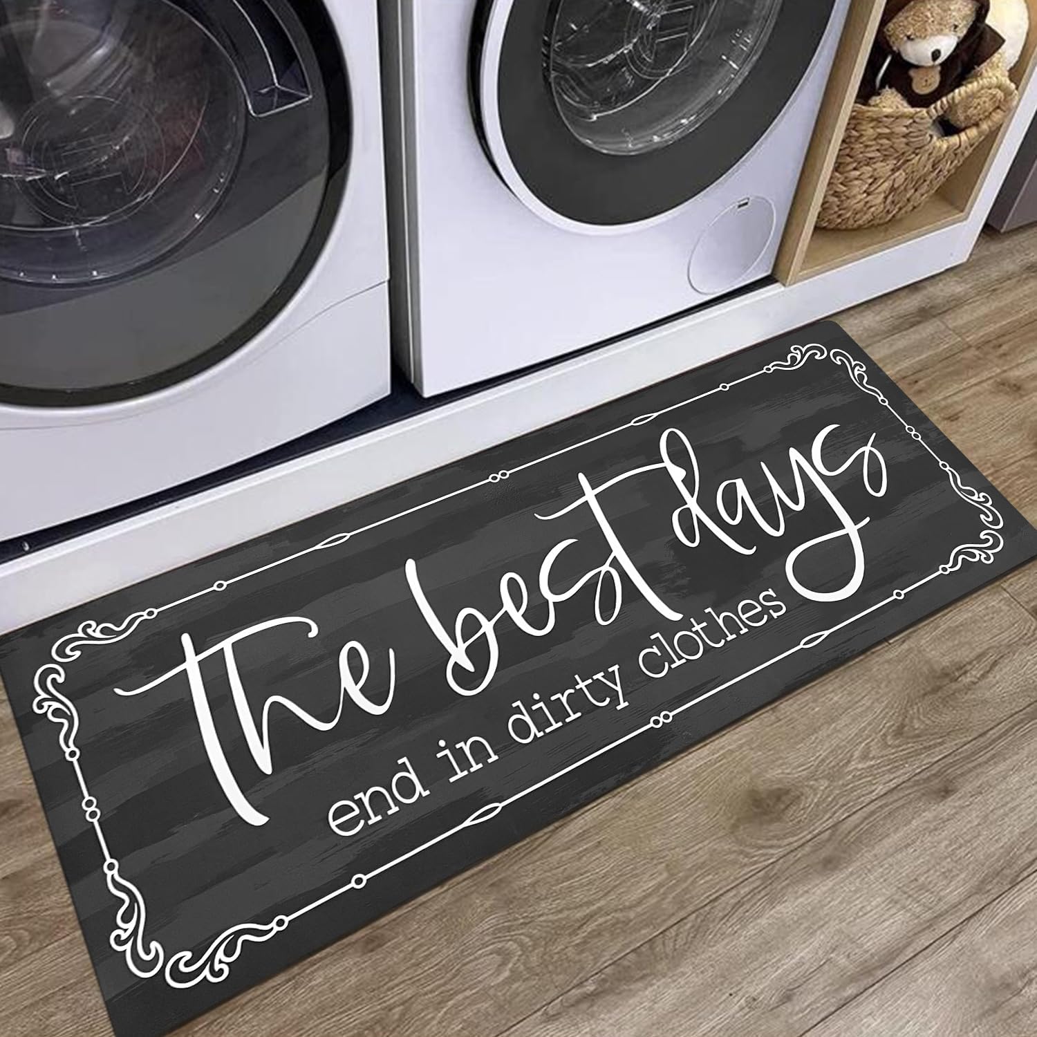 Amazon.com: KOZYFLY Laundry Room Rug Runner 20"x48" Non Slip Laundry ...
