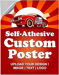 Amazon.com: TFEN Custom Self-Adhesive Poster | Made in USA | Custom ...
