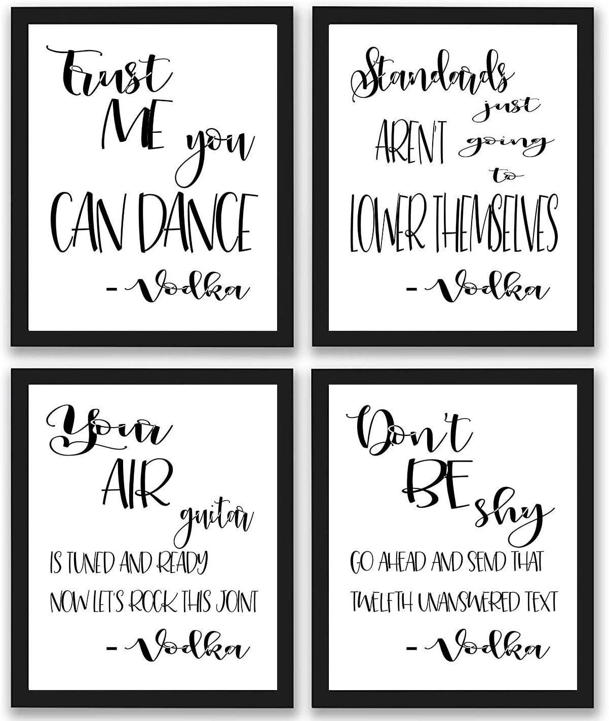 Amazon.com: Bar Quotes and Sayings Art Prints | Set of Four Photos 8x10 ...