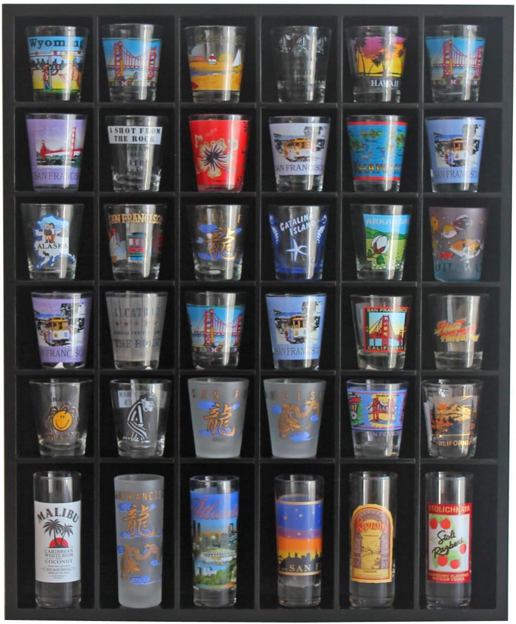 Amazon.com: 108 Shot Glass Shotglass Shooter Display Case Holder ...