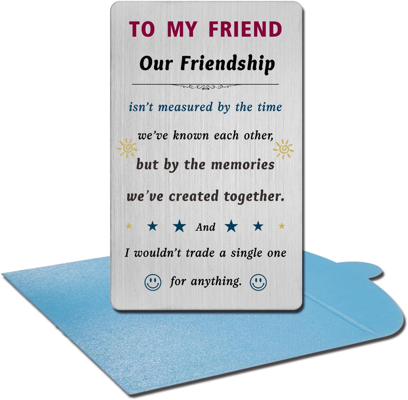 Amazon.com : EE&YU Friend Christmas Card Gifts - Best Friend Birthday ...