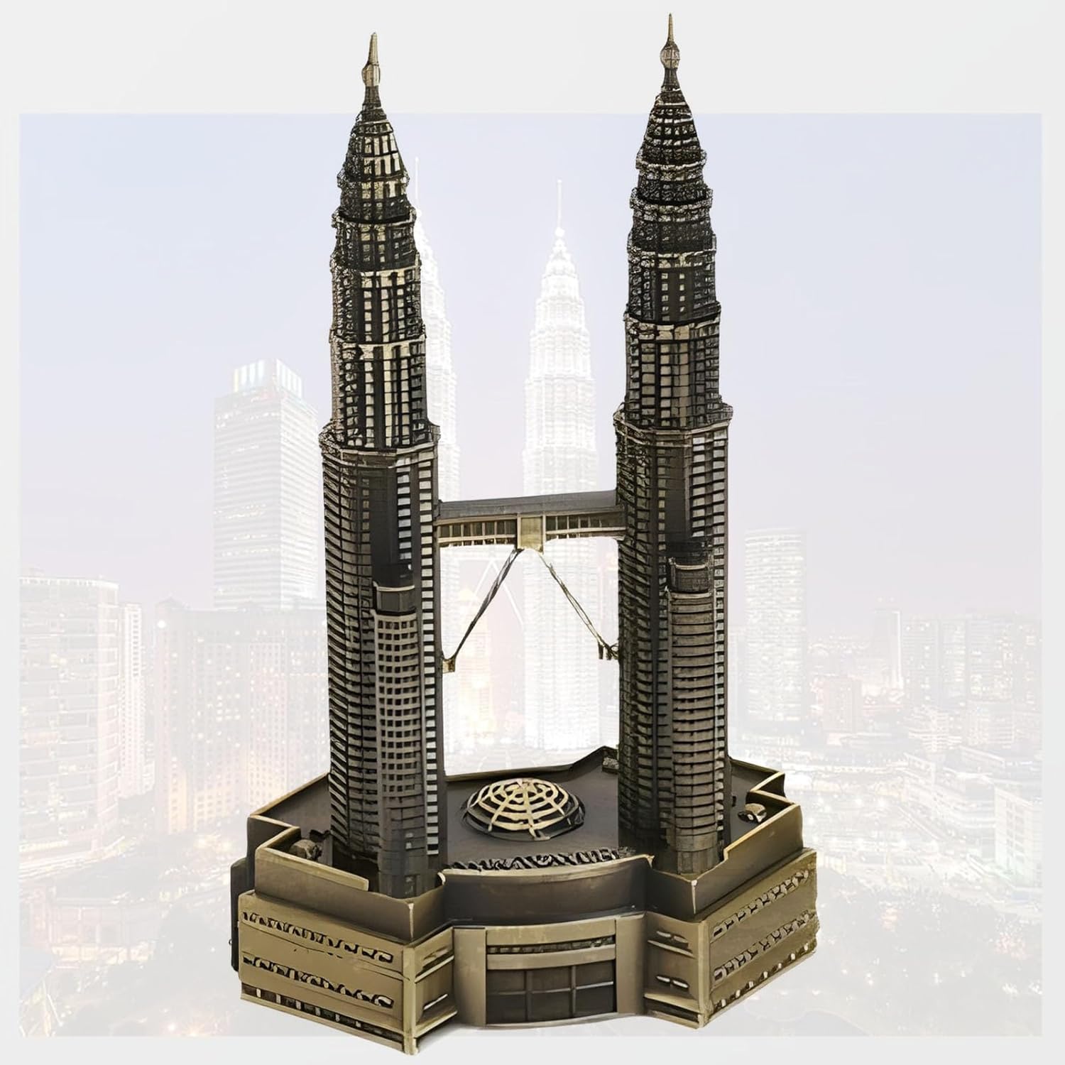 Petronas Twin Towers Metal Statues - Kuala Lumpur Famous Souvenir ...