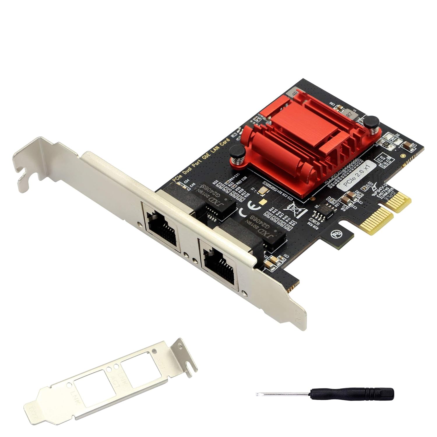 Amazon.in: Buy Dual Port Gigabit Ethernet Converged PCI-E x1 Card,2X ...