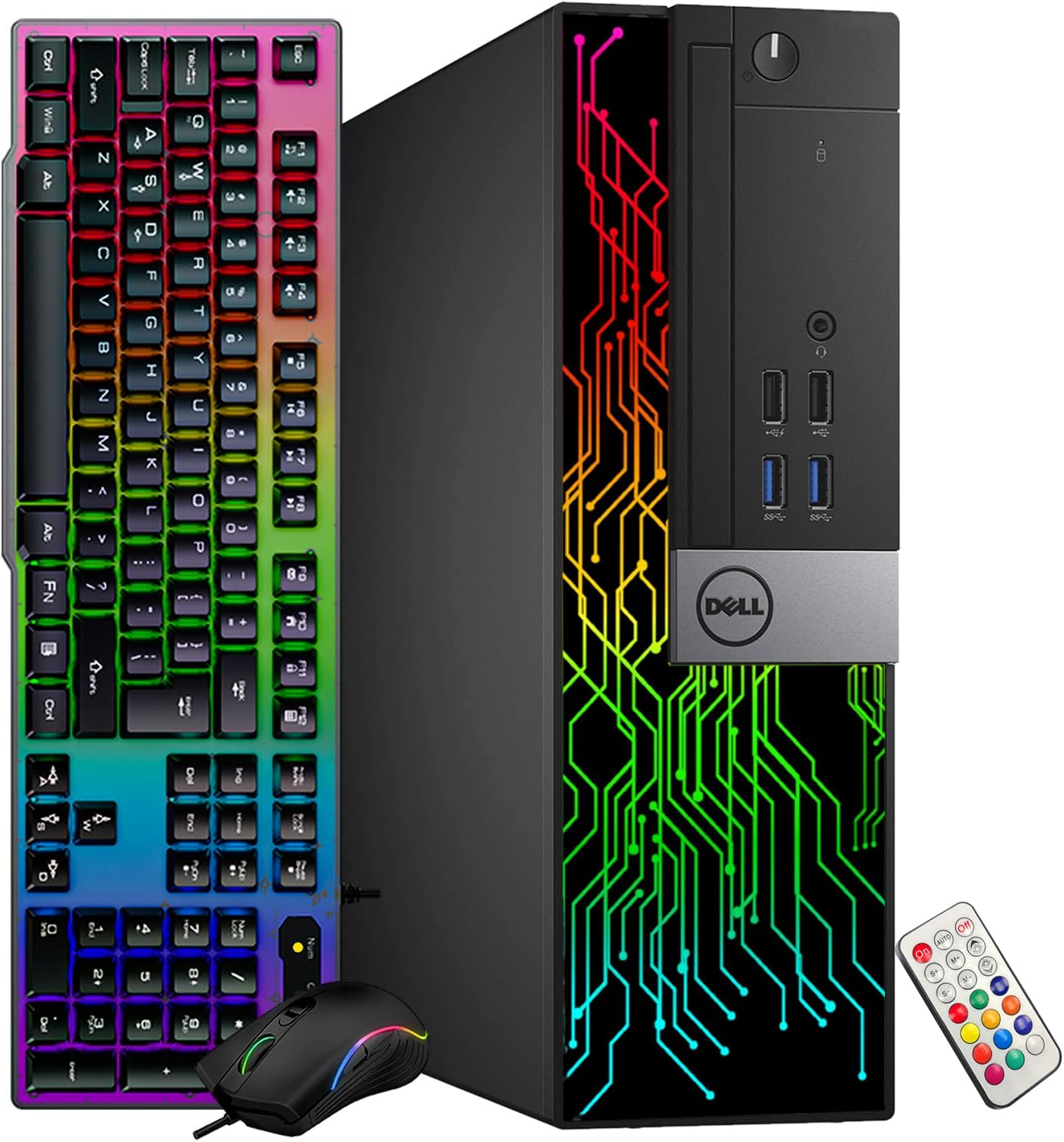 Amazon.com: Dell OptiPlex Desktop RGB Computer PC, Intel i5 Quad-Core ...