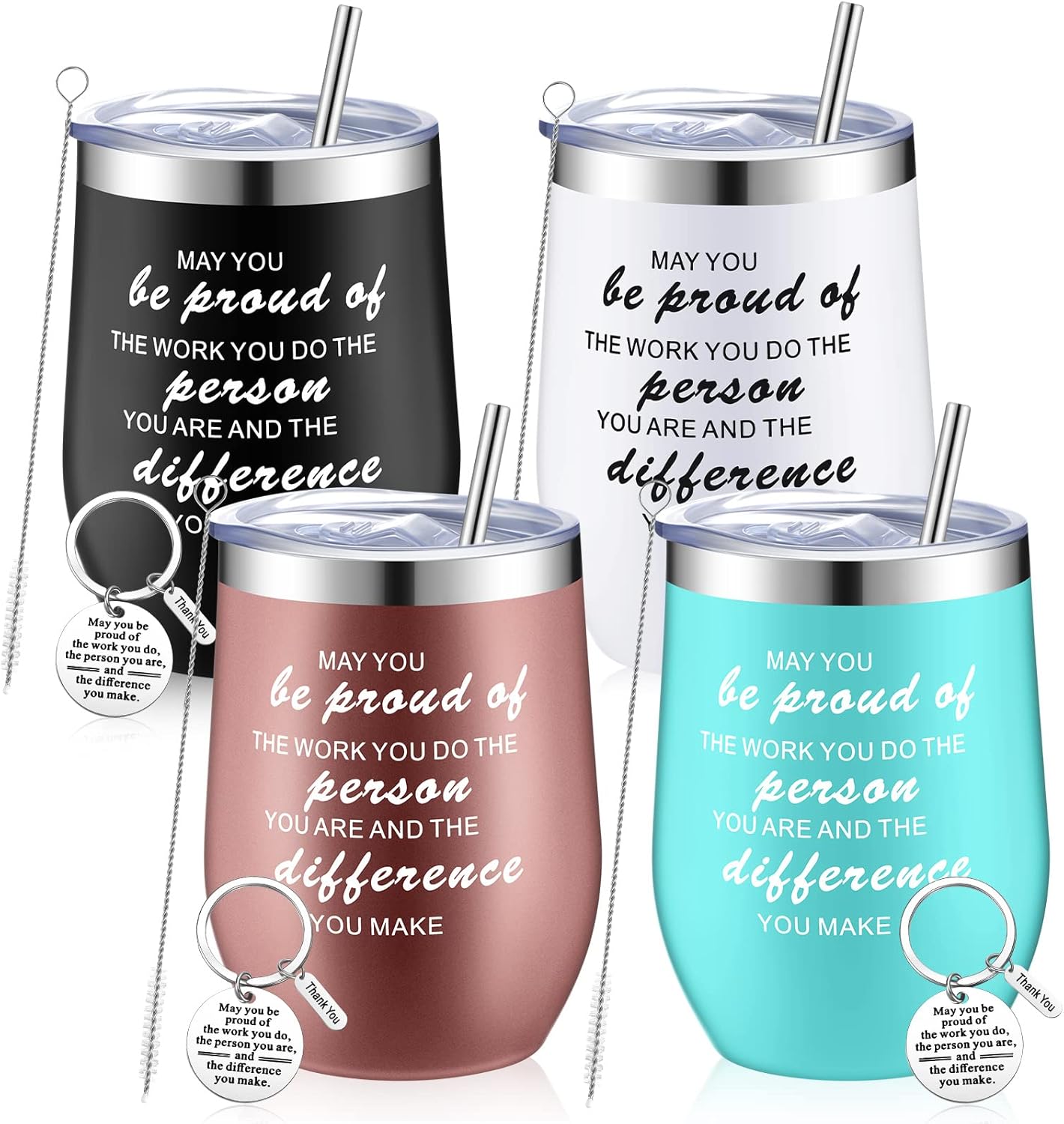 Amazon.com | 8 Pcs Employee Appreciation Gifts Bulk 4 Stainless Steel ...