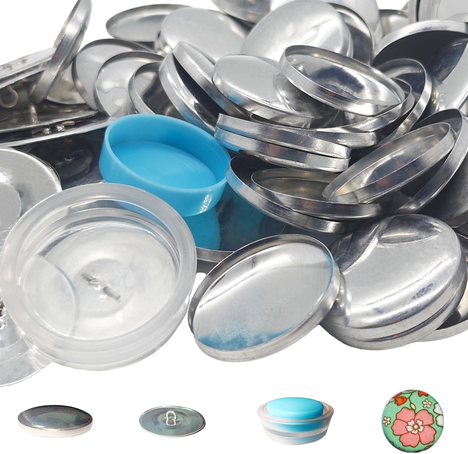 Amazon.com: Cover Buttons - 1 1/2" (SIZE 60) - WIRE BACKS - QTY 25 by i ...