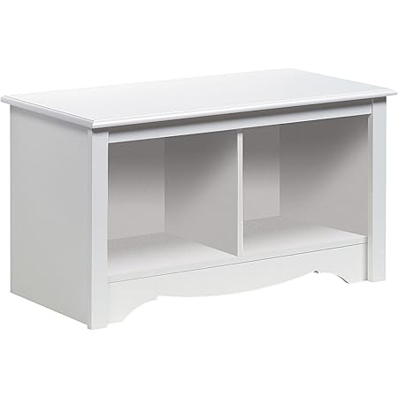 Amazon.com: Prepac Monterey White Twin Cubbie Bench (Small) : Home ...