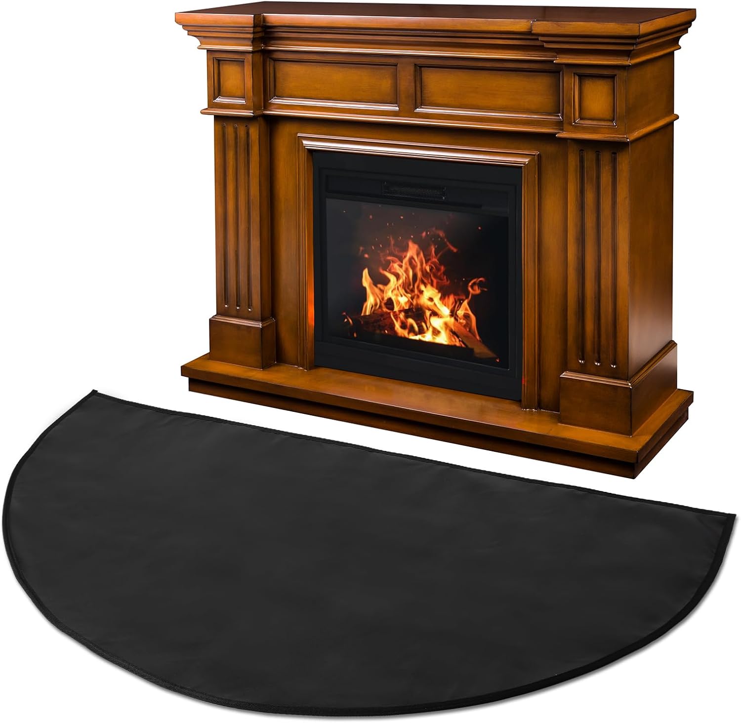 Amazon.com: Fireproof Fireplace Mat - 60'' x 32'' x 3/25'' Upgraded 4 ...