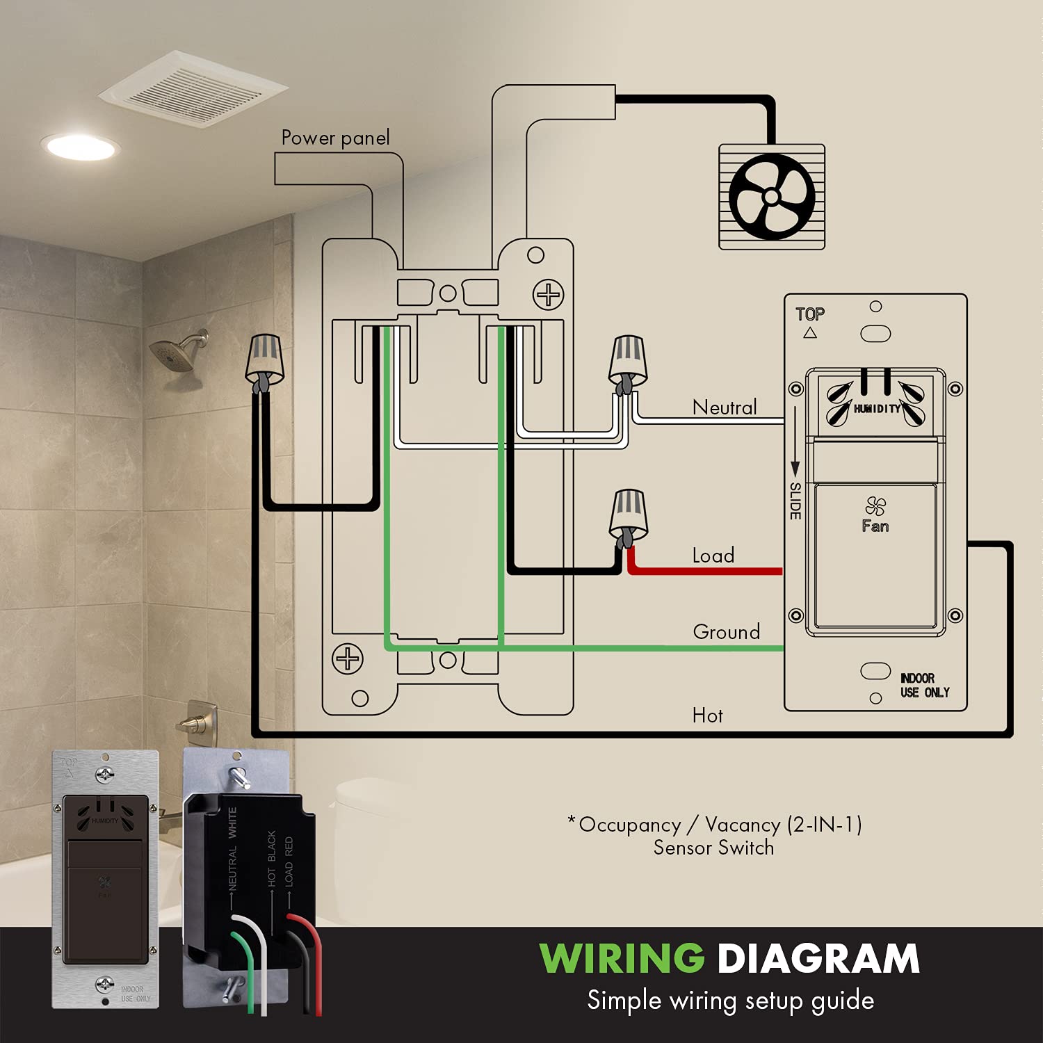 Snapklik.com : Humidity Sensor Switch, New Model, Air Moisture ...